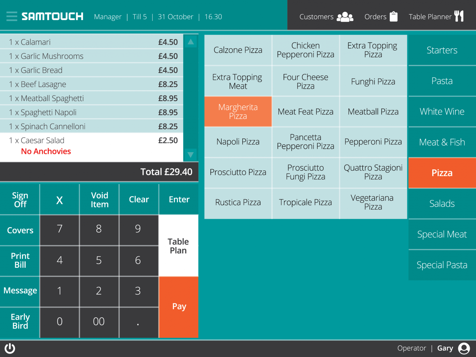 Samtouch Pos Software