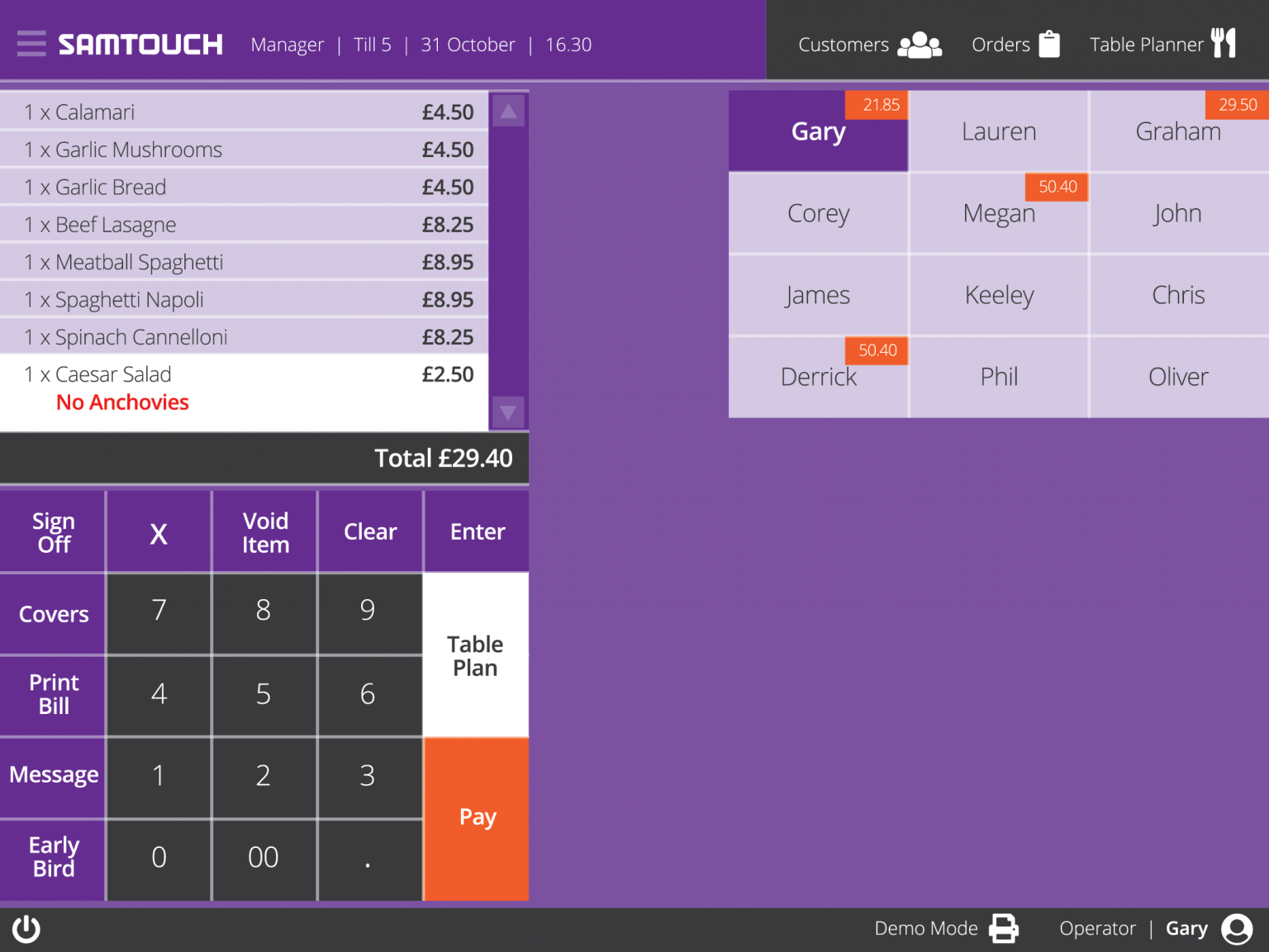 Samtouch Pos Software