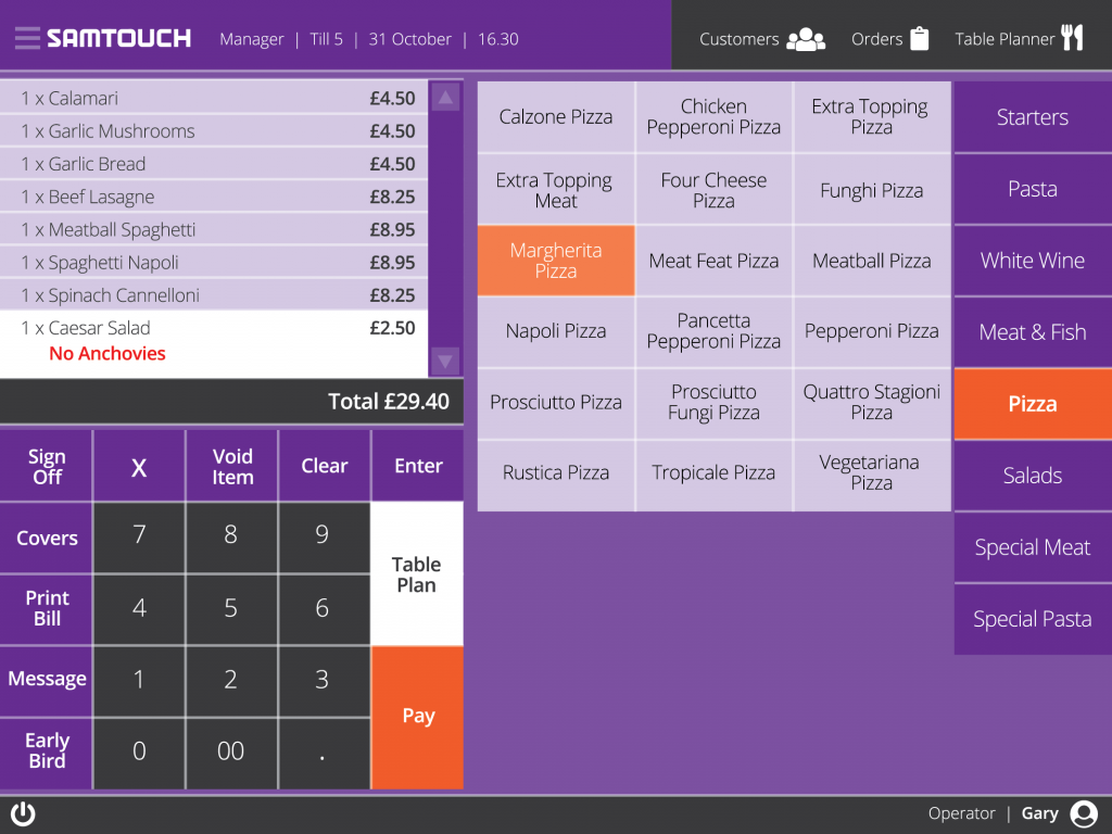 Samtouch Pos Software